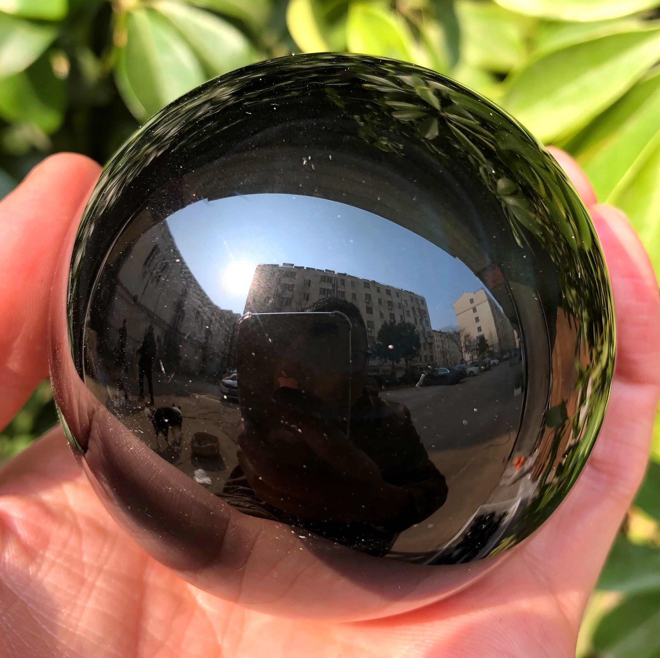 Extra Large Gold Sheen Obsidian Sphere/natural Black Obsidian - Etsy