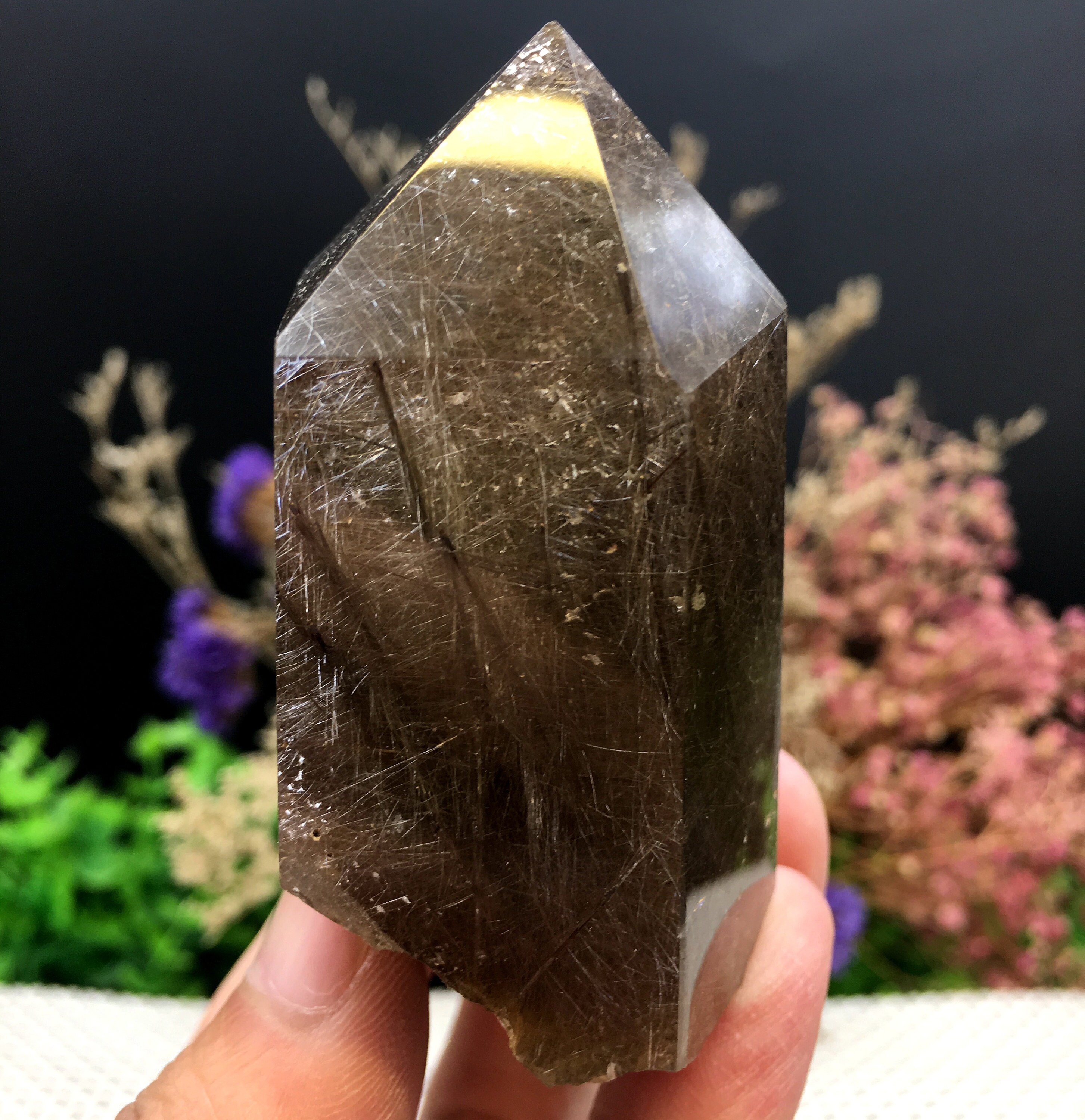 Rocks & Geodes Rare Clear Golden Rutilated Inclusions Quartz ...
