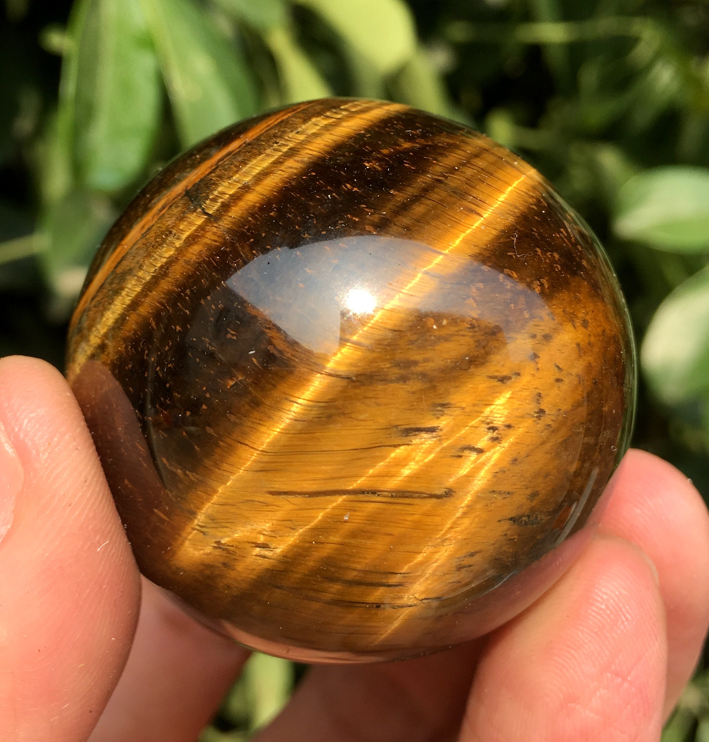 TOP Natural Tiger Eye Sphere/Quartz | Etsy