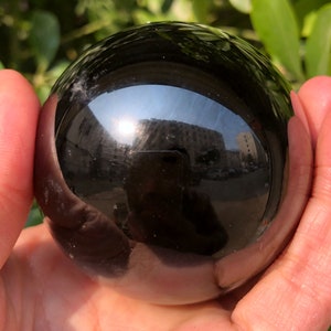 Extra Large Gold Sheen Obsidian Sphere/natural Black Obsidian Sphere ...