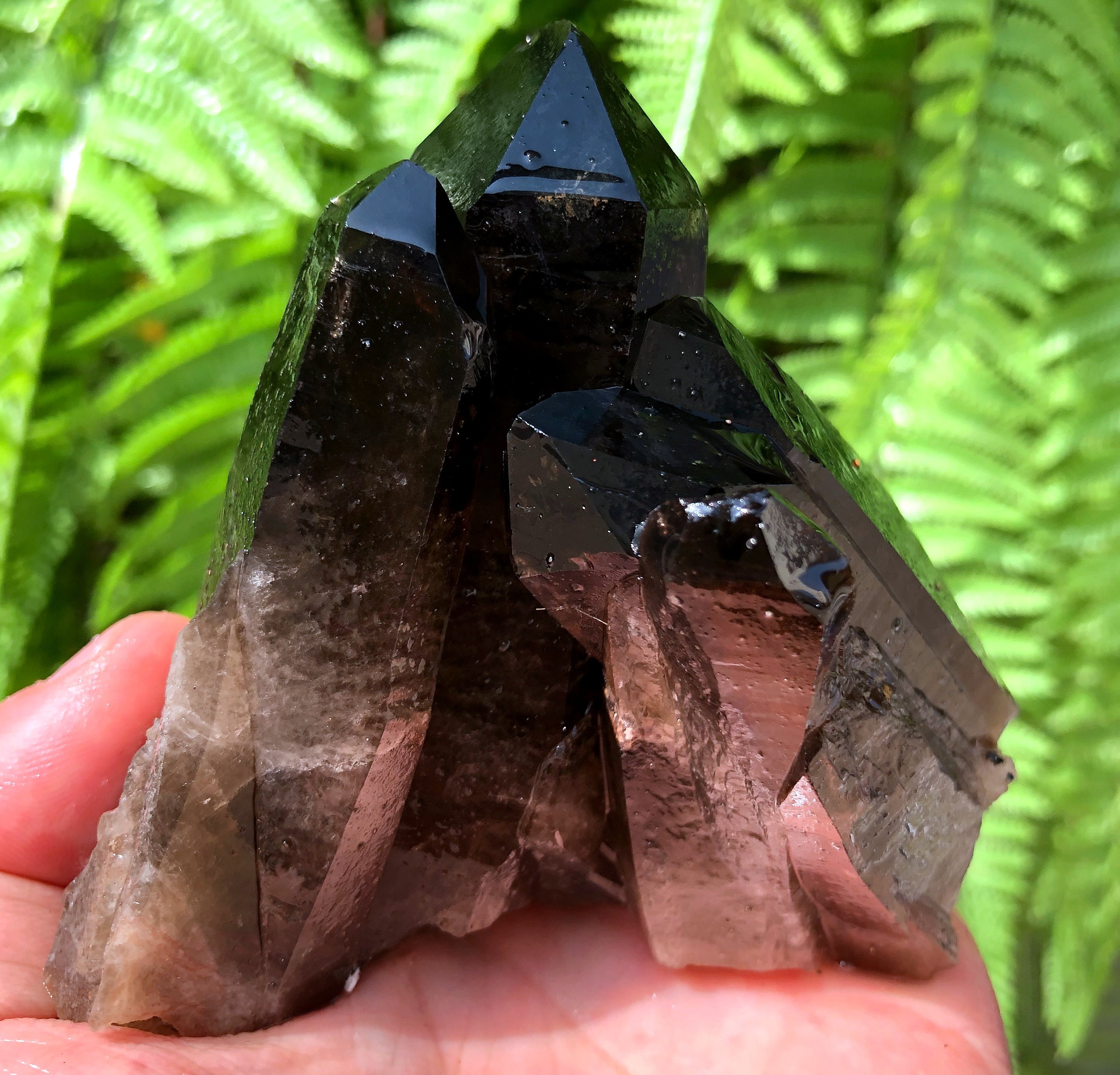 Top Large Raw black Crystal Cluster/Black Quartz | Etsy