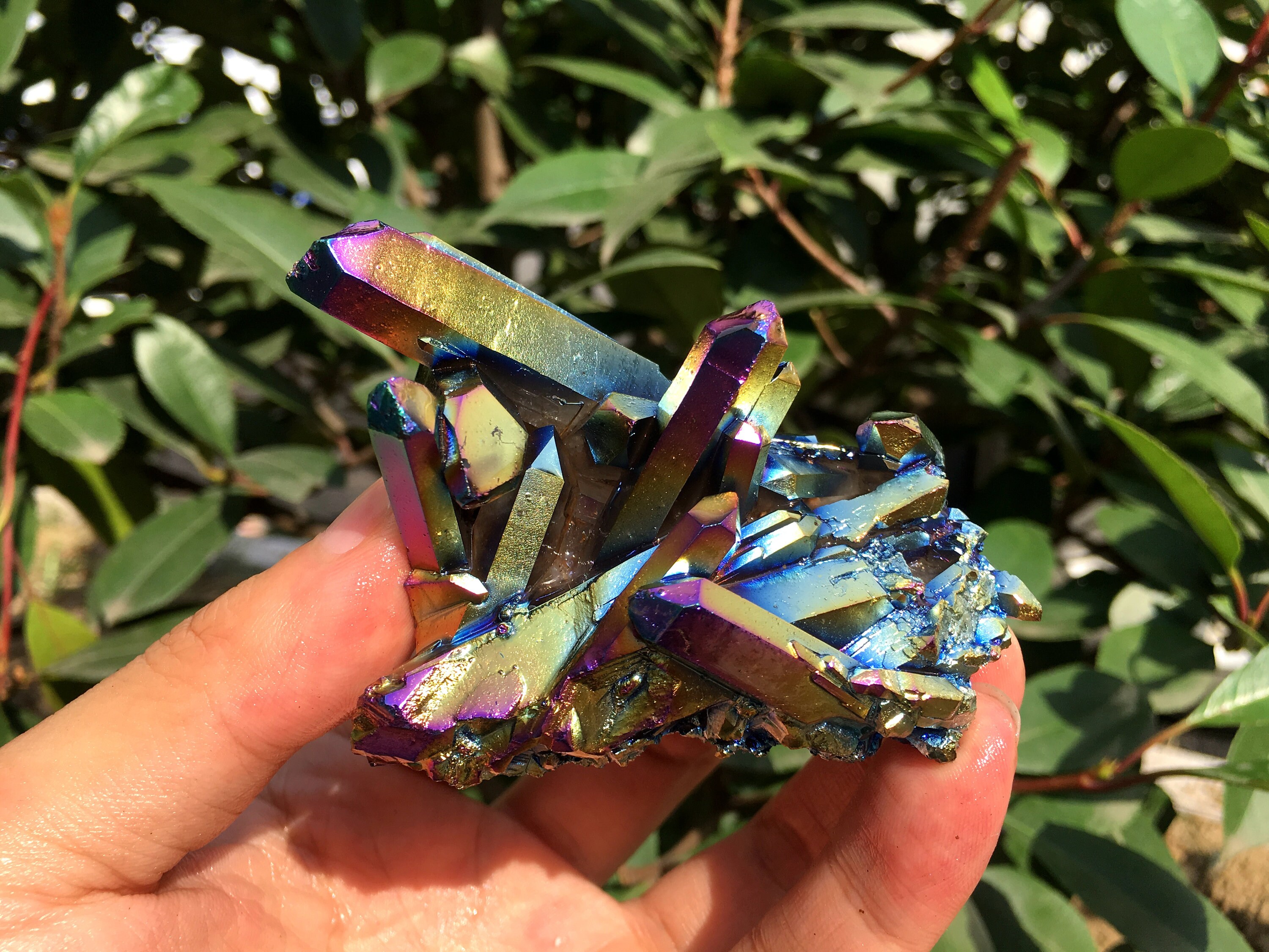 Aura Blue Quartz Crystal Cluster/angel Aura Quartz Crystal Cluster ...
