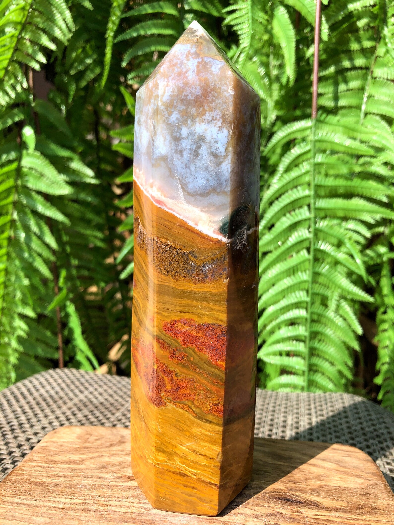 Natural Ocean Jasper Point /natural Ocean Jasper Tower/tumbled - Etsy