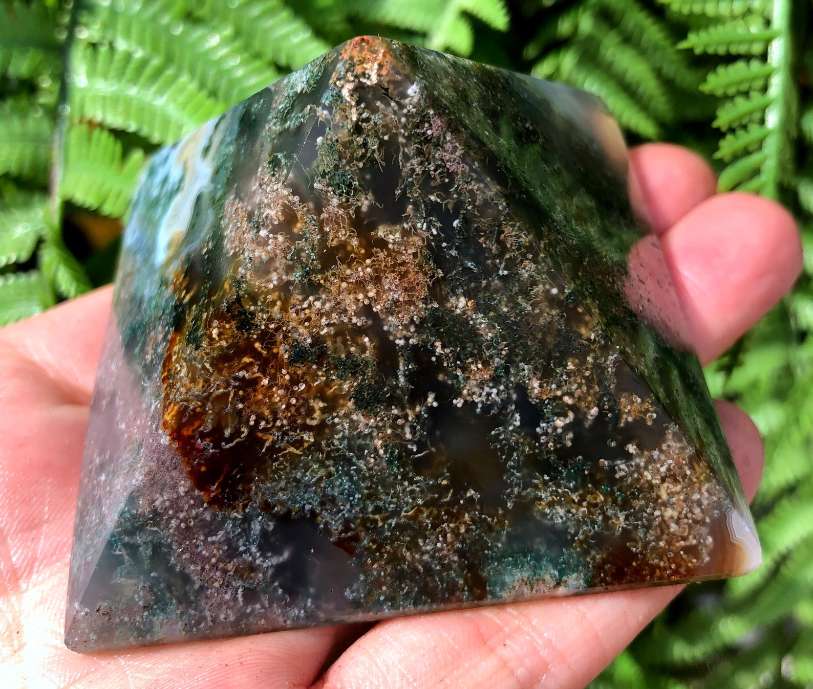Natural Ocean Jasper Pyramid/natural Ocean Jasper - Etsy