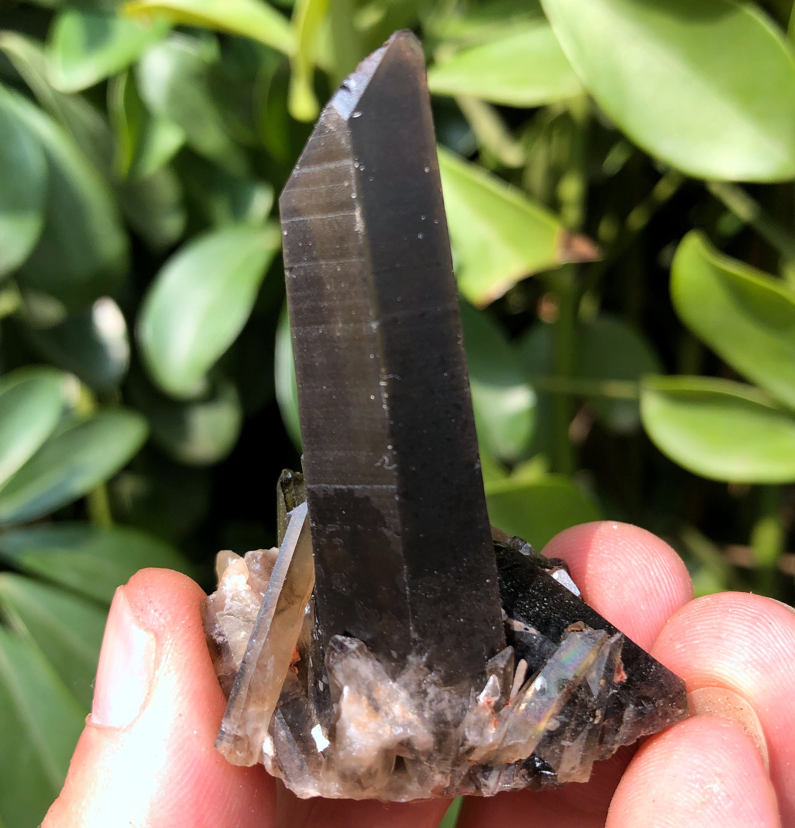 Top Large Raw black Crystal Cluster/Black Quartz | Etsy