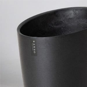 11 Inch Funnel Tall Planter Pot With Drainage Hole & Plug | Minimalist ...