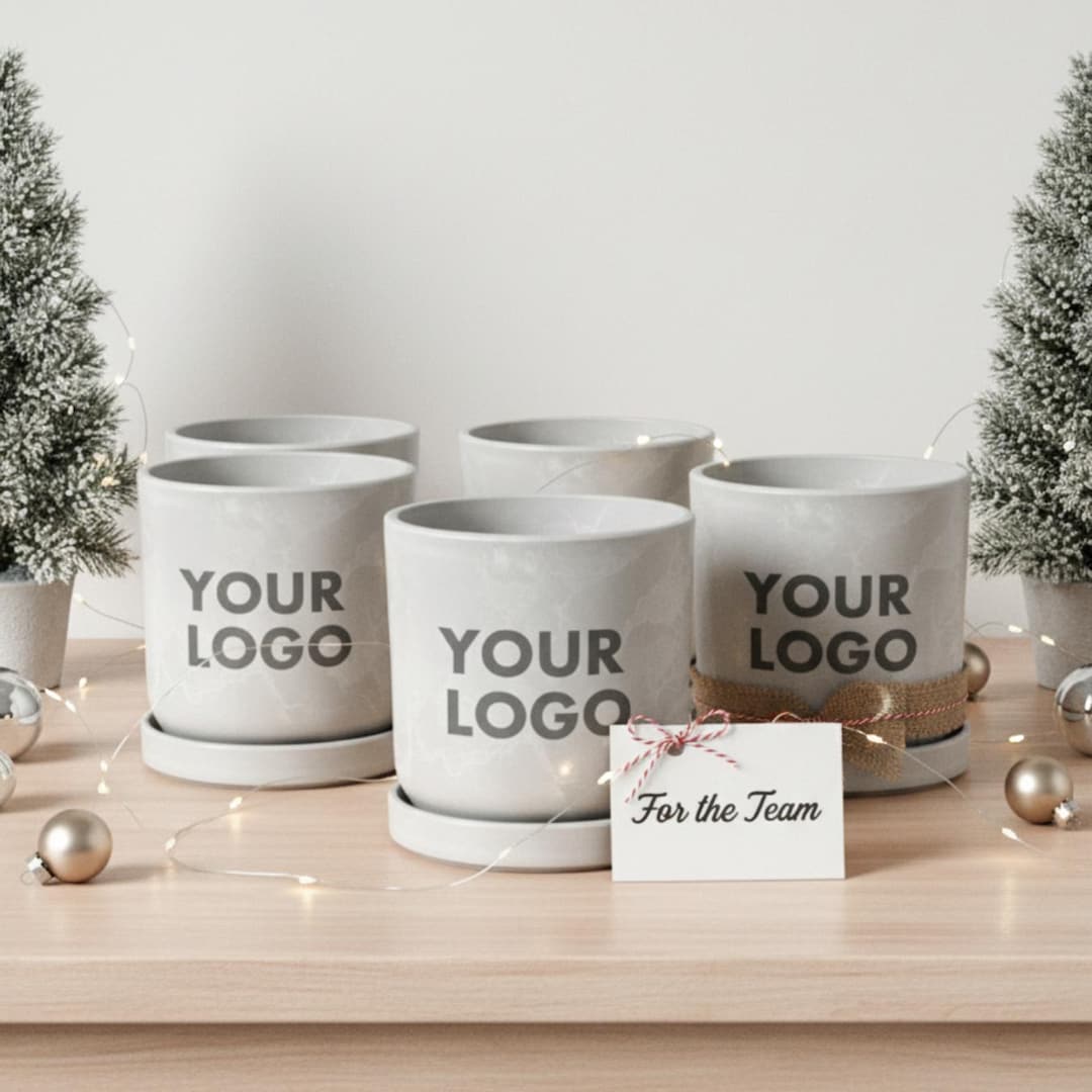 Custom Logo Planter Pot | Corporate Christmas Gifts for Employees ...
