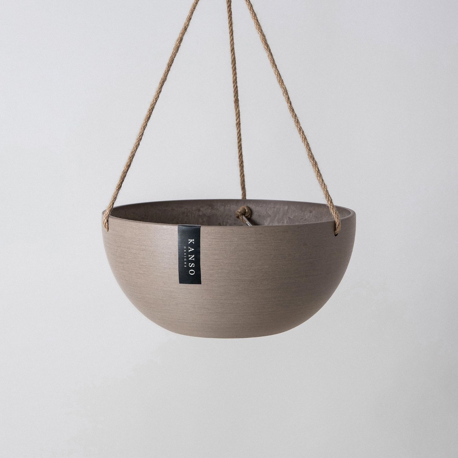 12" Hanging Planter Pot With Drainage Hole & Plug | Large Black Hanging ...