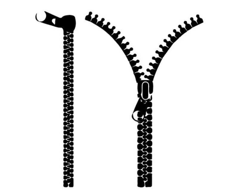 Zipper SVG Zipper Clipart Zipper Files for Cricut Zipper | Etsy