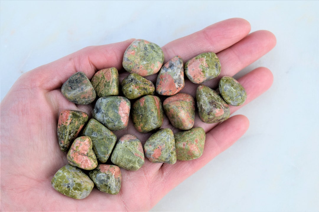 Tumbled Unakite From Zimbabwe choose Weight 2 Oz, 4 Oz, 8 Oz, 1 Lb - Etsy