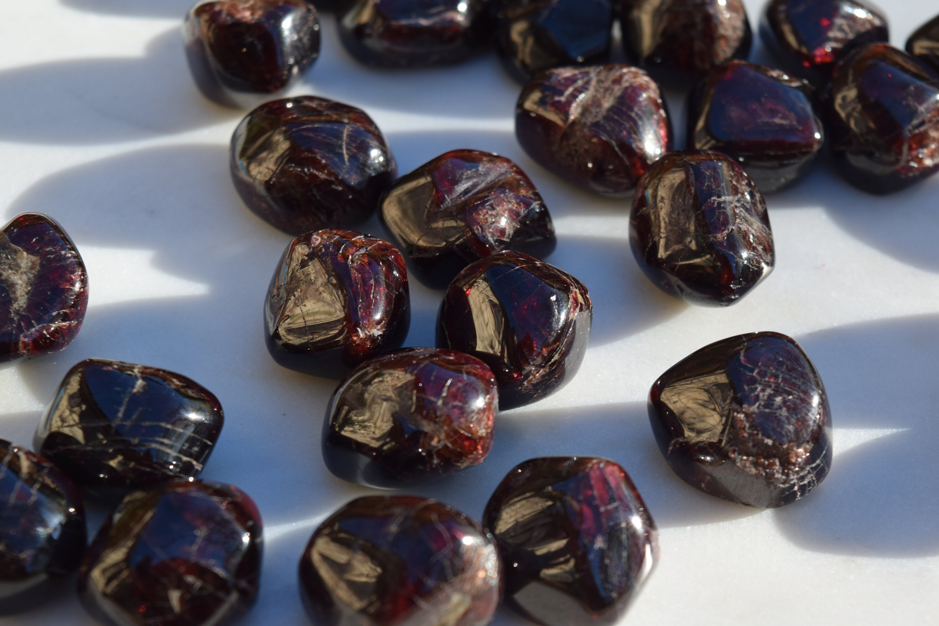 Tumbled Garnet With Natural Facets china - Etsy