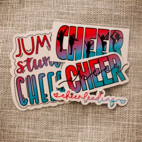 Cheerleading Sticker - Etsy
