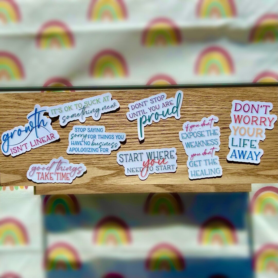 Inspirational Quote Stickers Waterproof Stickers Sticker Pack Vinyl ...