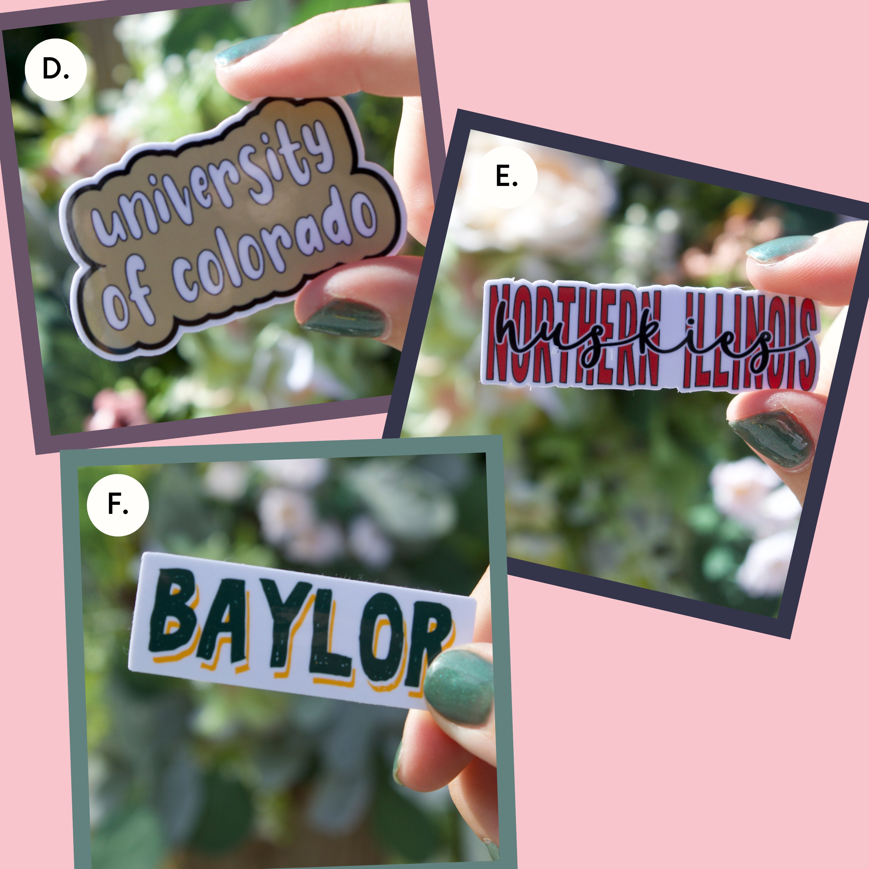 Custom School Stickers College Stickers Waterproof - Etsy