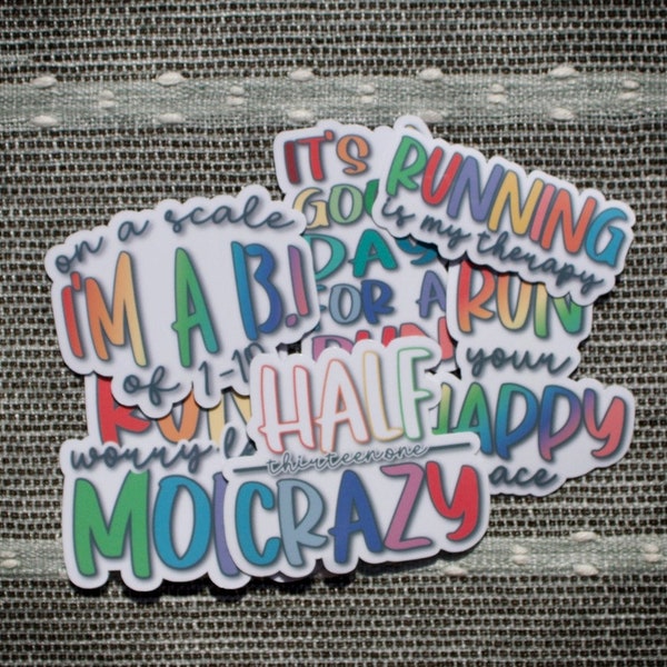 Running Stickers - Etsy