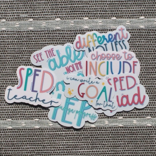 SPED Sticker Pack Special Education Teacher Thank You Gift - Etsy