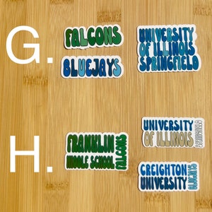 NEW Custom School Stickers College Stickers Water Resistant Stickers ...