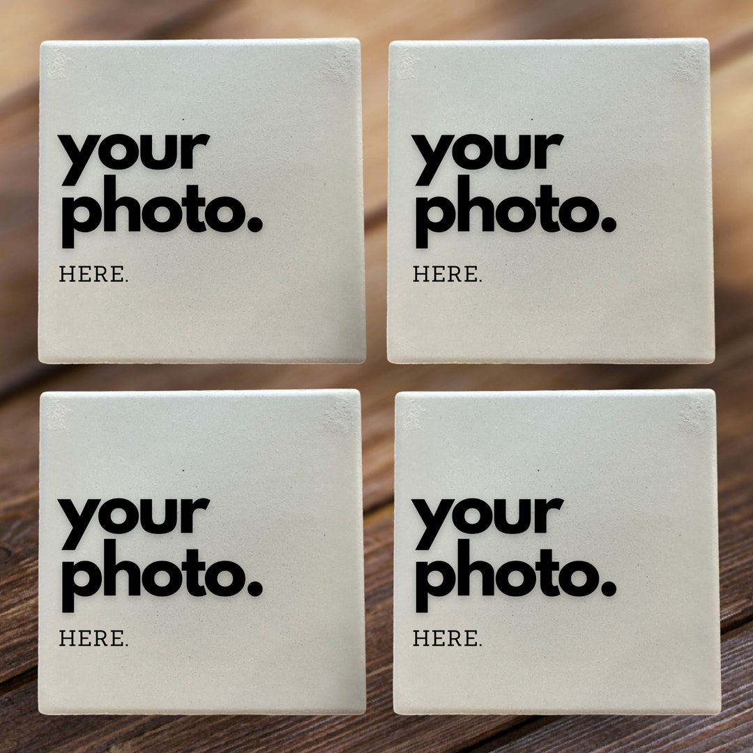 Personalized Custom Tile Coaster Set - Etsy Canada