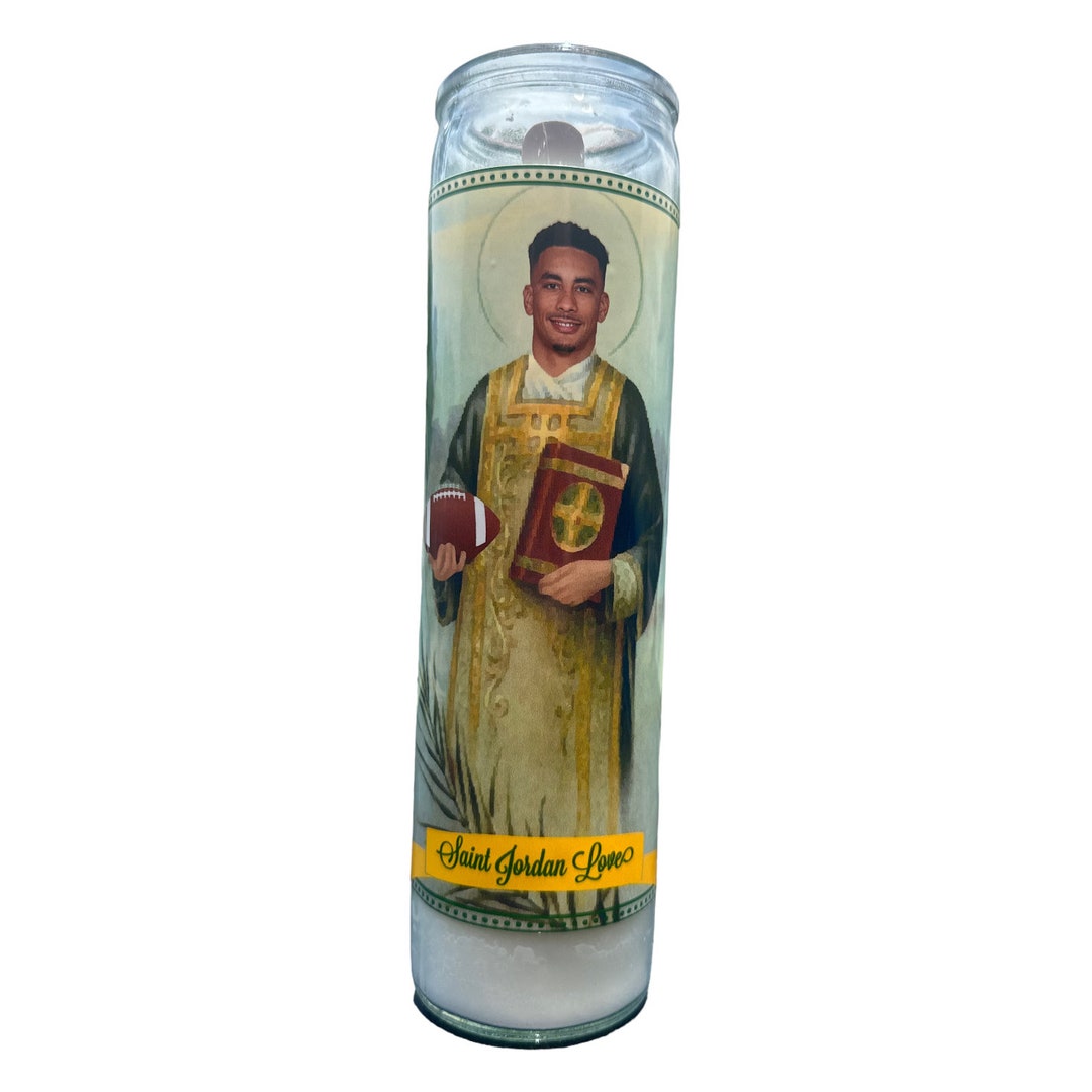 Jordan Love Devotional Prayer Saint Candle - Etsy