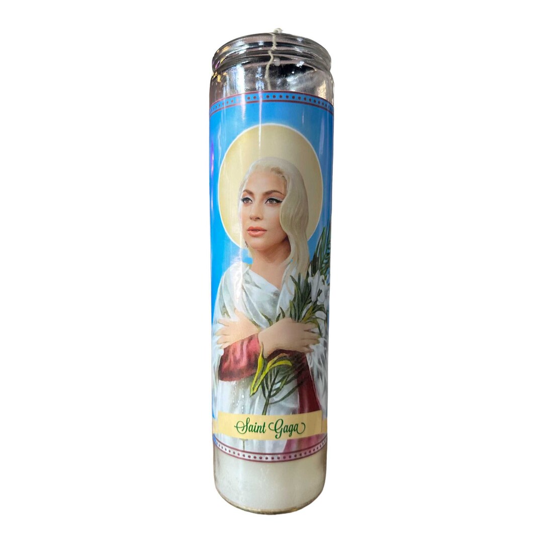 Lady Gaga Devotional Prayer Saint Candle - Etsy