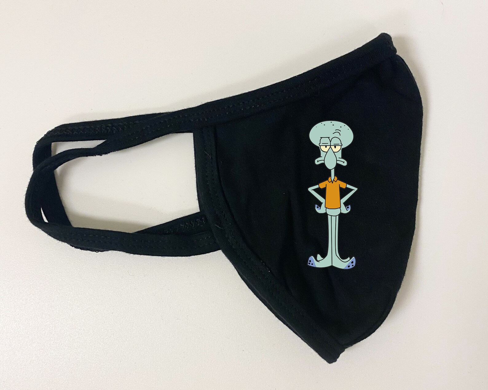 Squidward Face Mask 2ply Pleated 2ply Polyester Adjustable | Etsy