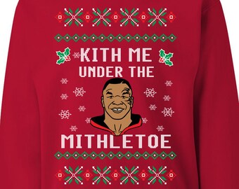 Mike Tyson Merry Chrithmith Funny Holiday Xmas Spirit Crewneck - Etsy