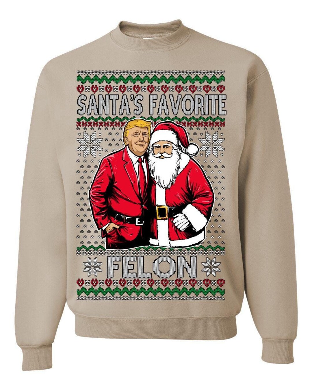 Santa's Favorite Felo,n Funny Donald Trump JD Vance 2024 MAGA Make ...