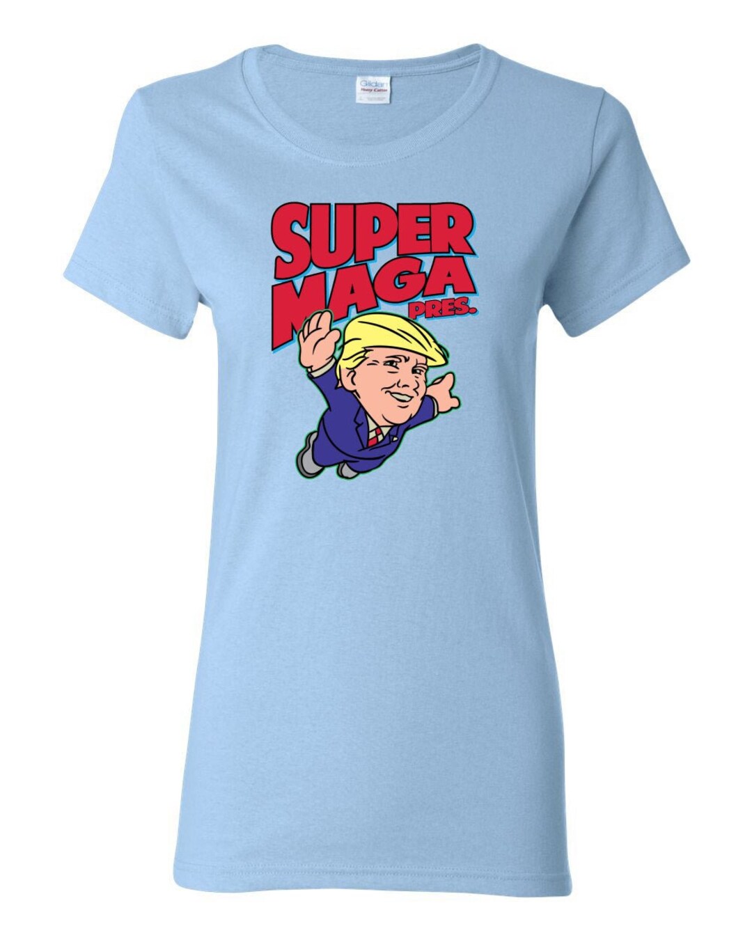 Super MAGA Pres Funny Donald Trump 80s Video Game Parody, Maga Trump ...