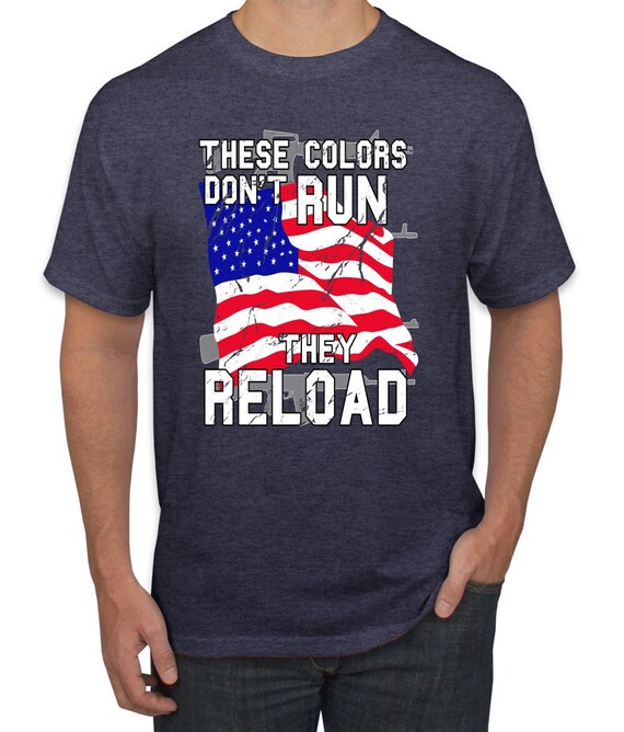 Patriotic American Flag Men Shirt These Colors Don't Run - Etsy