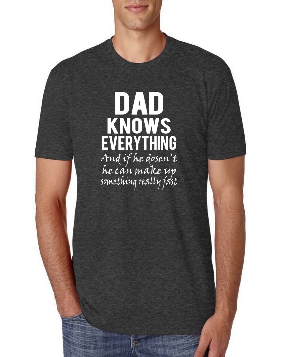 Dad Knows Everything Know It All Funny Mens Father's Day | Etsy