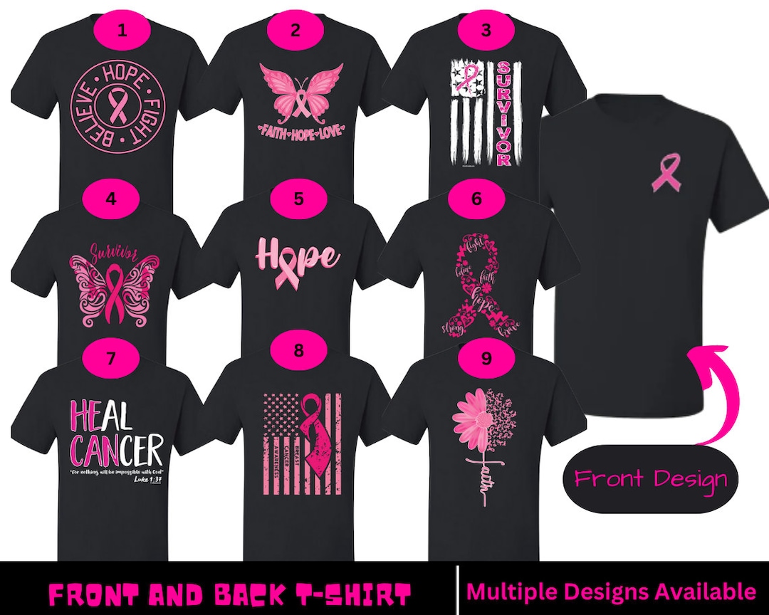 Breast Cancer Awareness Mens Shirt Cancer Support Shirt Cancer
