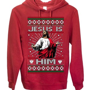 Jesus is Him Funny Gen Z Viral Meme Shades, Religious Christ Christian ...