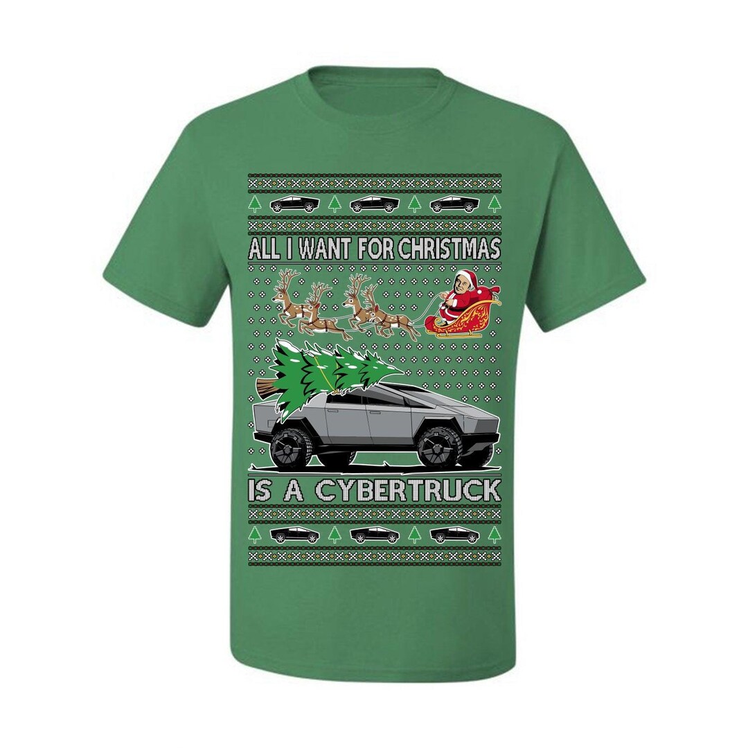 All I Want for Christmas is a Cybertruck, Funny Tech Cyber Truck Elon ...