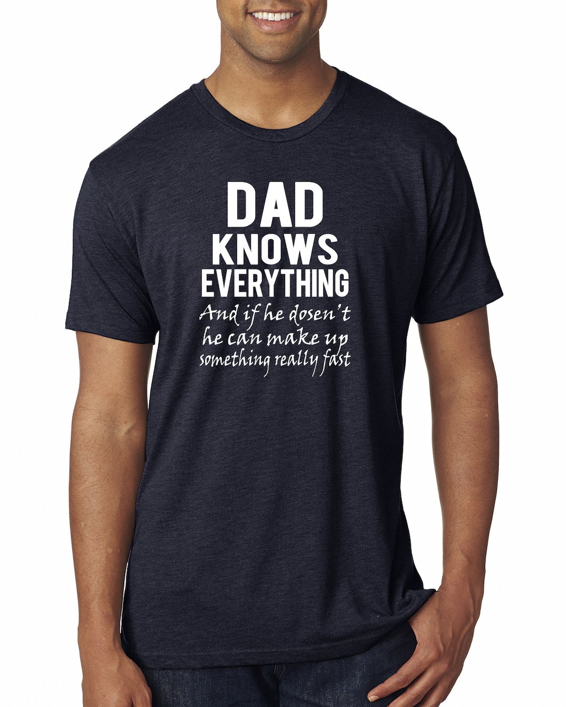Dad Knows Everything Know It All Funny Mens Father's Day | Etsy