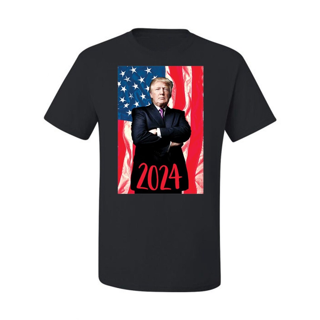 Trump 2024 American Flag Photo, 2024 Election, Conservative Shirt ...