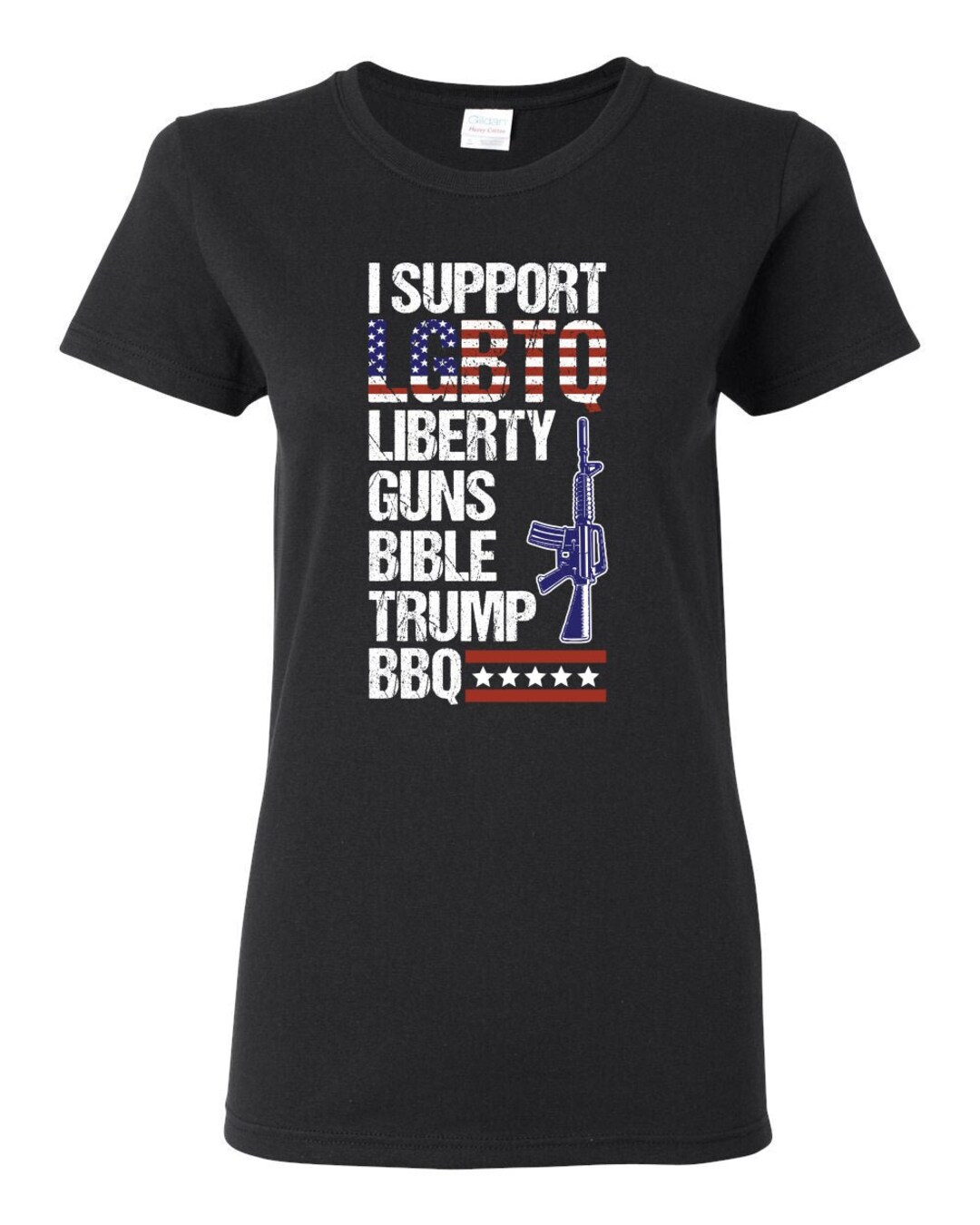 I Support Liberty Guns Bible Trump BBQ Rifle, 2024 Election ...