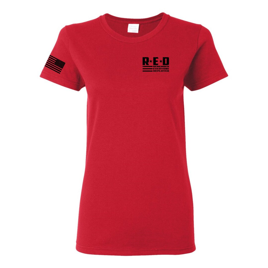 RED Friday US, Military Shirt, Remember Everyone Deployed Flag ...