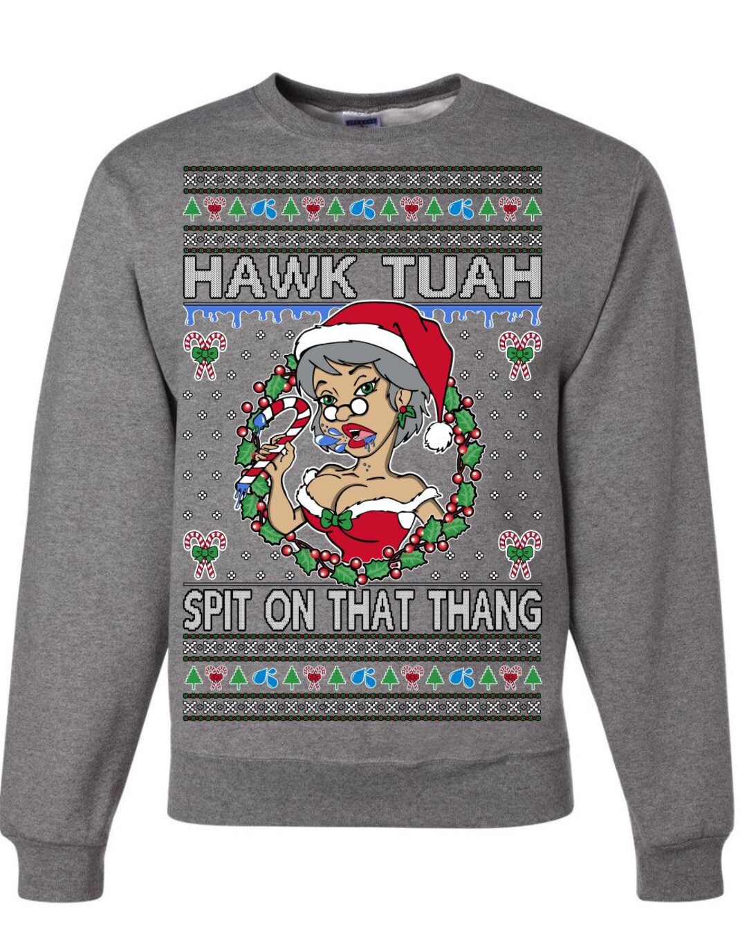 Hawk Tuah Spit on That Thang, Viral Hilarious Candy Cane Mrs Claus ...