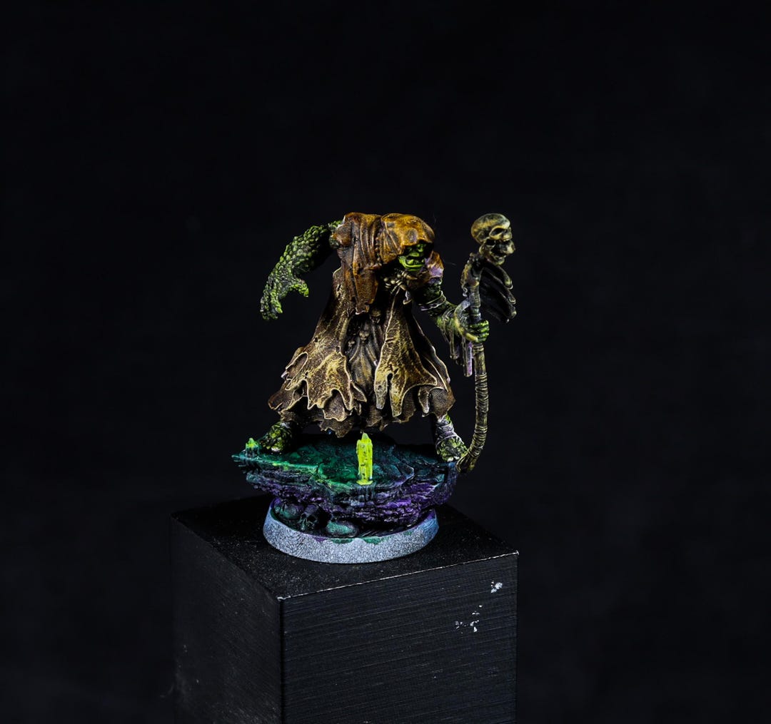 D&D Orc Warlock Wizard Mage Miniature, Dungeons and Dragons, Hand ...