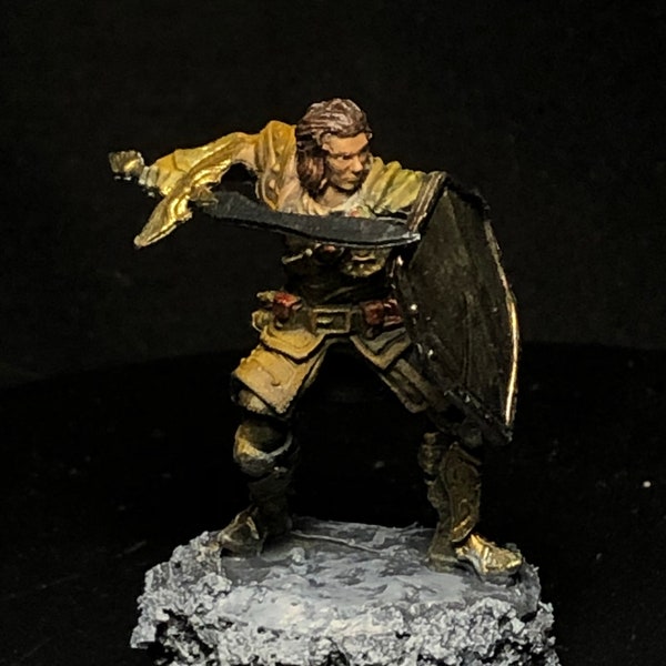 Painted Dungeon and Dragons Miniatures Human Fighter - Etsy