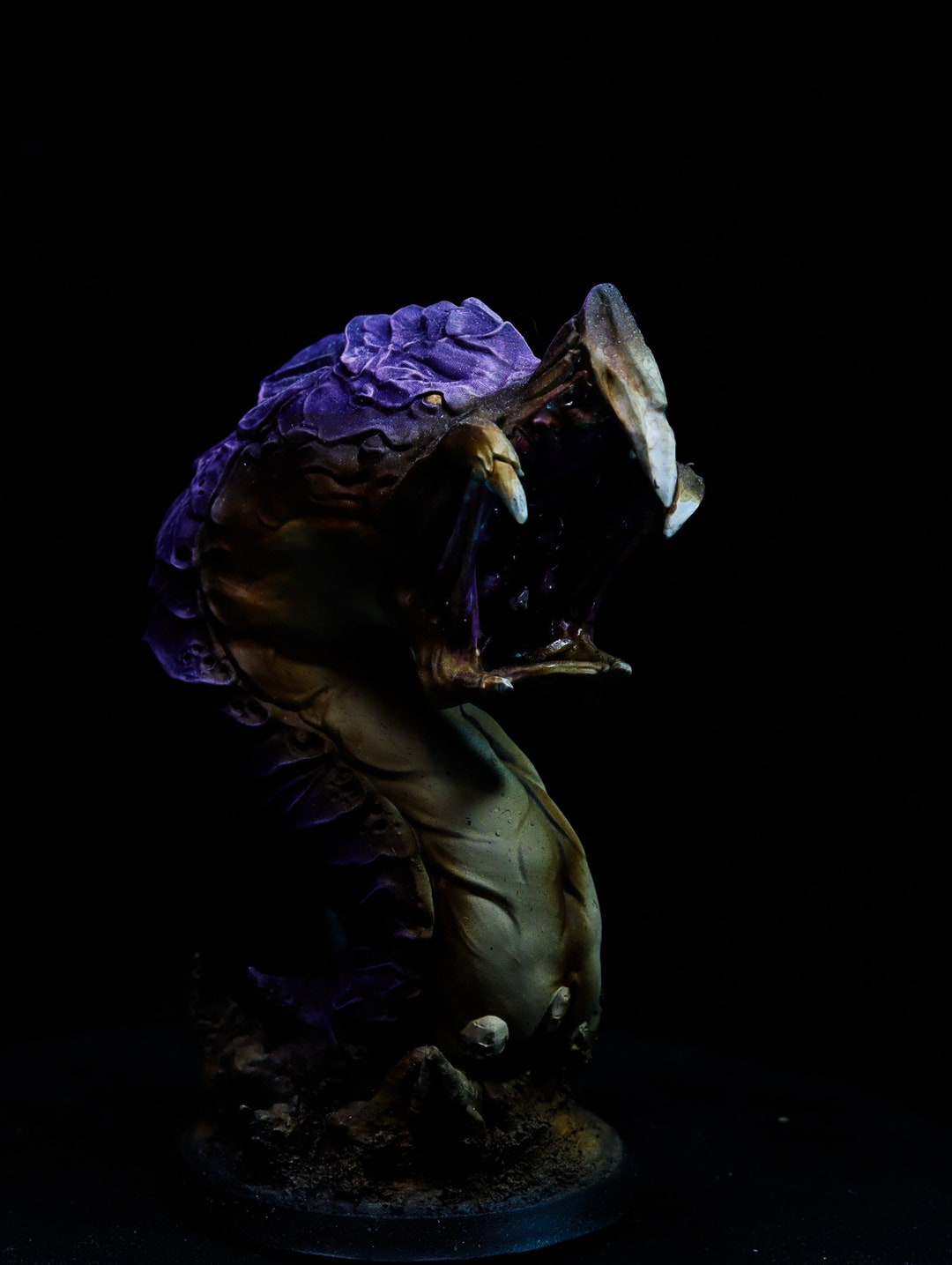 D&D Purple Worm Monster Miniature Dnd, Dungeons and Dragons, Hand ...