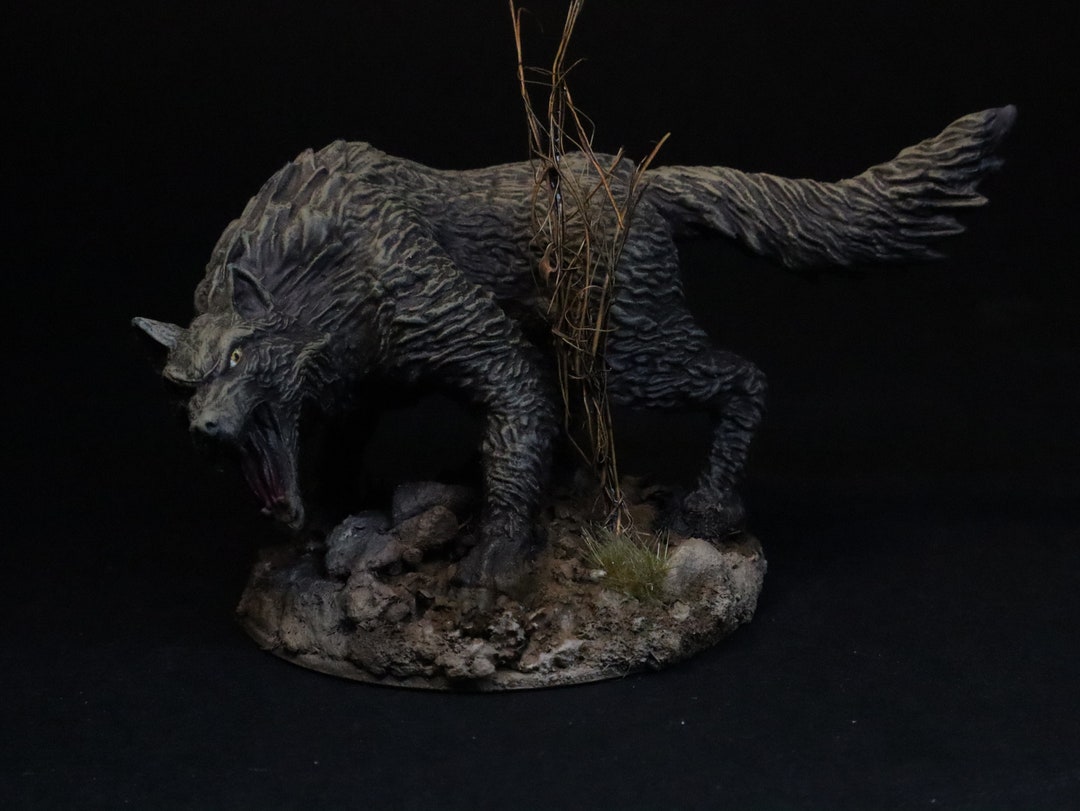 D&D Dire Wolf Miniature Dnd Dungeons and Dragons Hand - Etsy Australia