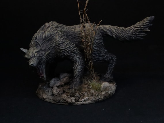 D&D Dire Wolf Miniature Dnd Dungeons and Dragons Hand - Etsy Denmark