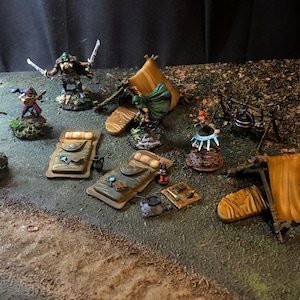 Dnd Campsite for Dungeons and Dragons Scatter Terrain Dnd Painted ...