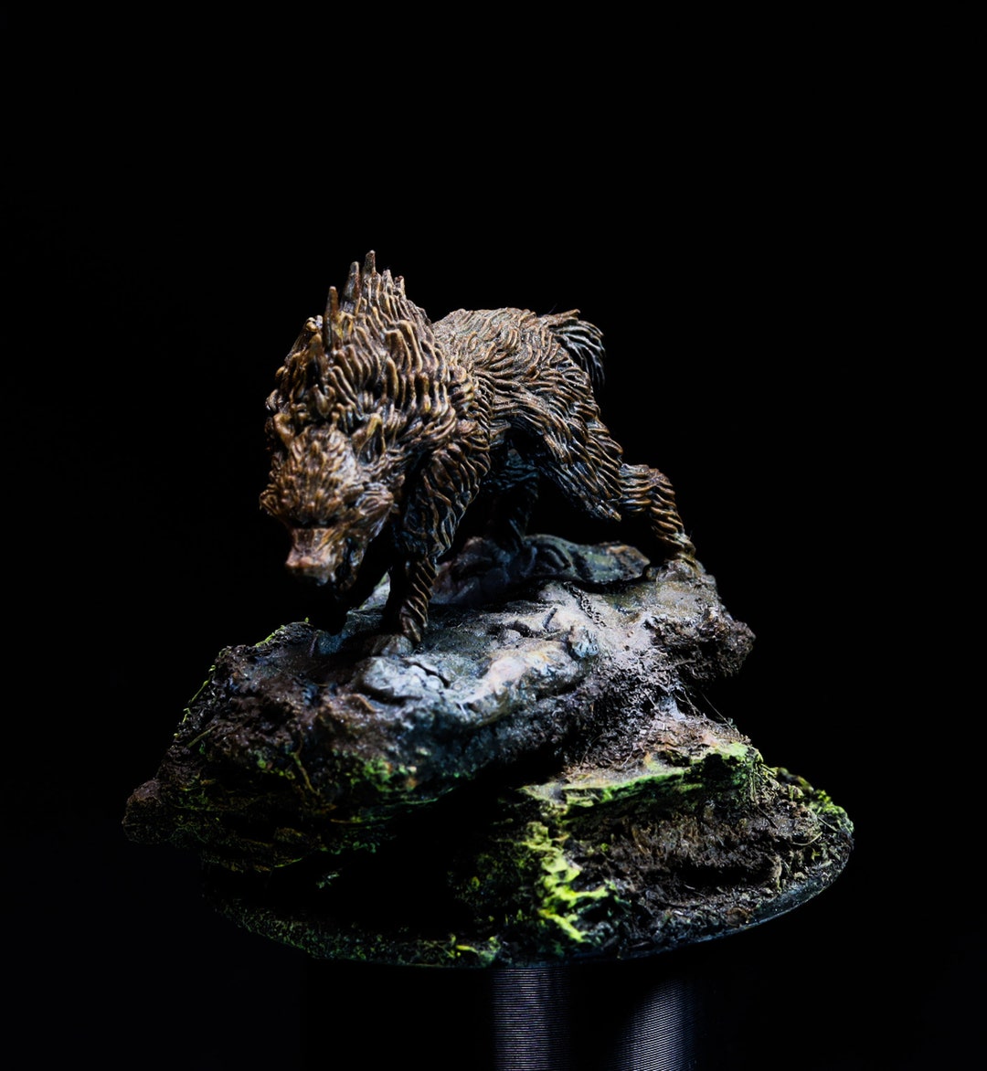 D&D Dire Wolf Miniature, Dnd, Dungeons and Dragons, Hand Painted ...