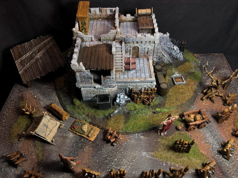 Dnd Bandit Stronghold Large Map for Dungeons and Dragons Scatter ...