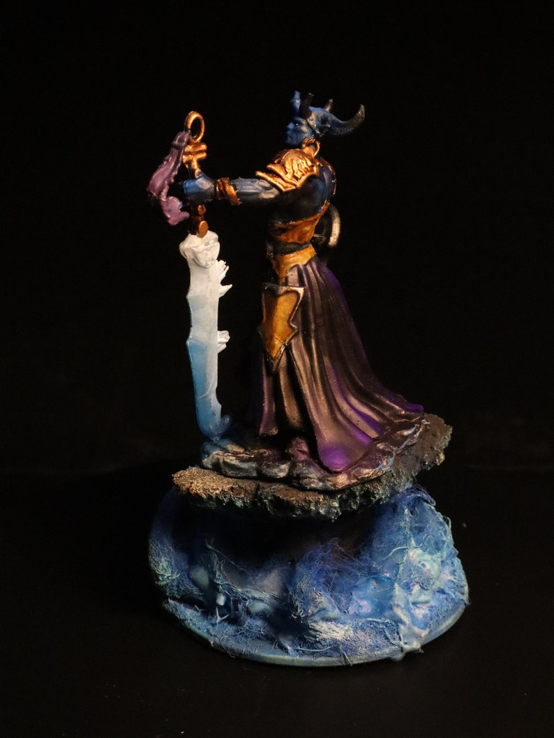 D&D Genie Efreeti Hand Painted Custom Flame Base. Dnd - Etsy