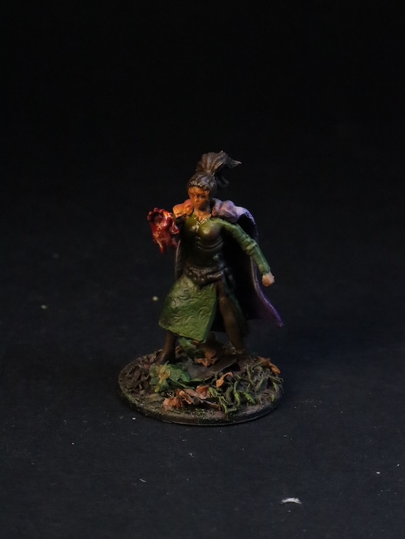 D&D Human Sorcerer Mage Wizard Miniature Dungeons and | Etsy