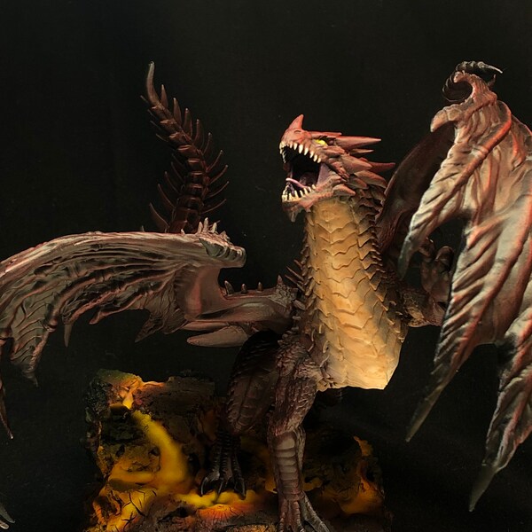 Hand Painted Dragon - Etsy
