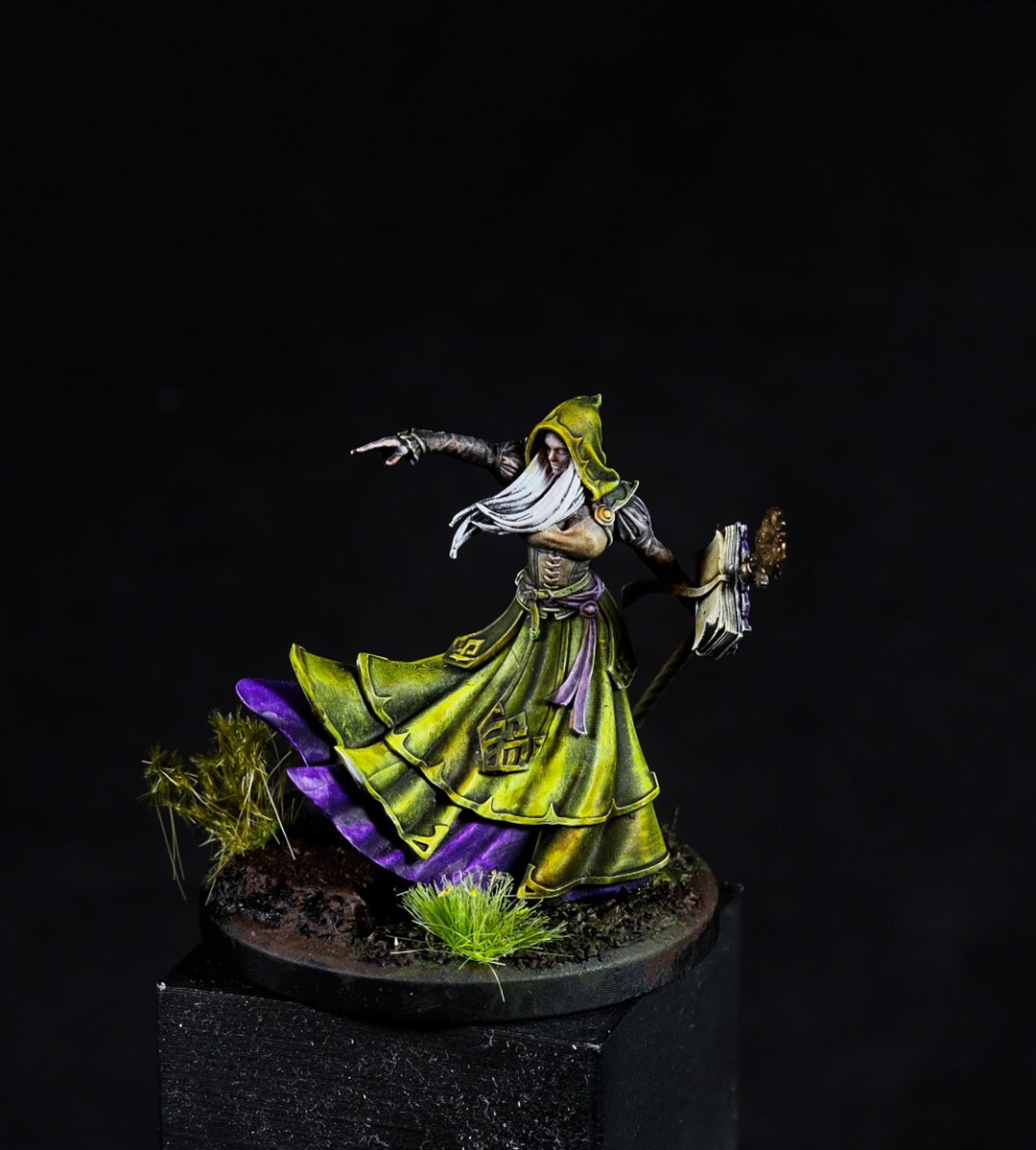 Dnd Necromancer Mage Miniature for Dungeons and Dragons Dark Wizard ...
